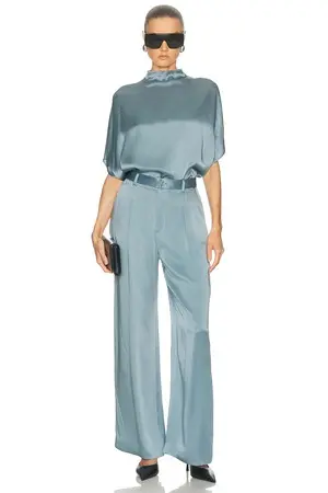 Lapointe Satin Cape Tee