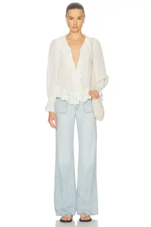 LoveShackFancy Avee Top