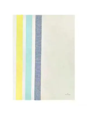 Paul & Shark Striped-pattern Logo-detail Scarf - Neutrals