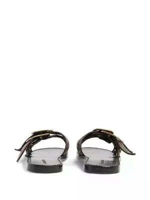 Dsquared2 Flat Sandals With Buckle And Eyelet Details