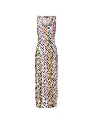 Missoni Zigzag-patterned Maxi Dress - Pink