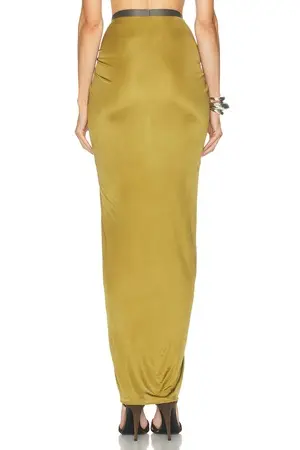 Atlein Draped Long Skirt