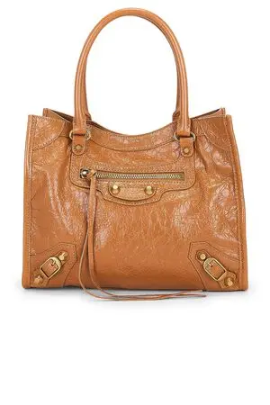 Balenciaga Le City Mini Tote Bag - Camel