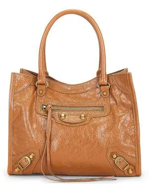 Balenciaga Le City Mini Tote Bag - Camel