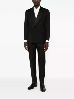 LARDINI Peaked-lapel Double-breasted Jacket