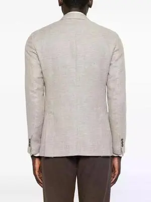 LARDINI Flap-pocket Blazer - Grey