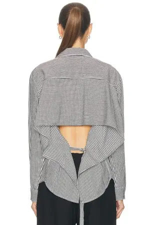 AGOLDE Theo Shirt - Solene Stripe