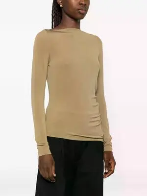 Max Mara Ruched Long-sleeve Top
