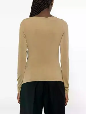 Max Mara Ruched Long-sleeve Top