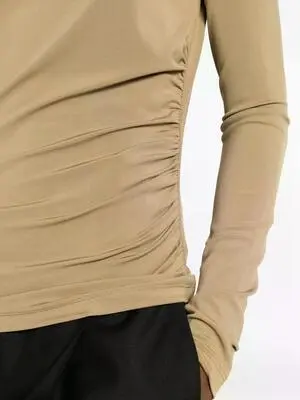 Max Mara Ruched Long-sleeve Top