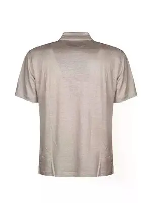 Eleventy Buttoned Polo Shirt - Neutrals
