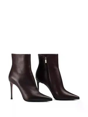 LE SILLA 100mm Pointed Toe Zip Fastening Ankle Boots