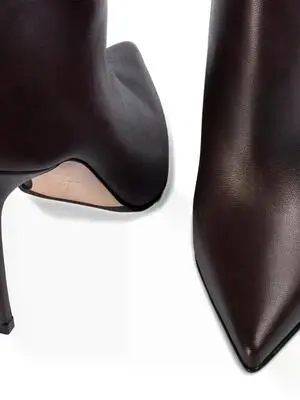 LE SILLA 100mm Pointed Toe Zip Fastening Ankle Boots
