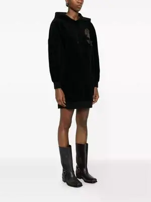 GOLDEN GOOSE Rose Hooded Mini Dress