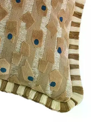 SOHO HOME Jeremiah Geometric-pattern Cushion - Neutrals