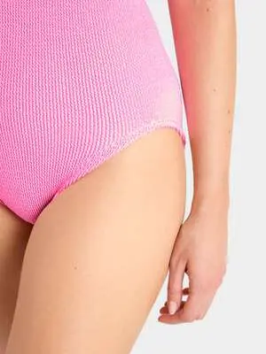Hunza G Coverage Brooke One Piece Swimsuit - Bubblegum