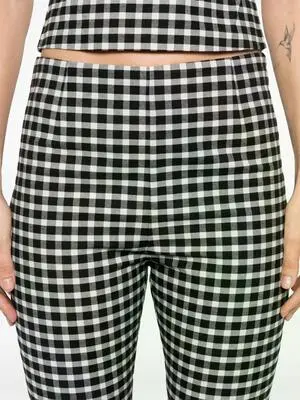 Posse Chiara Gingham Capri Pants - Black