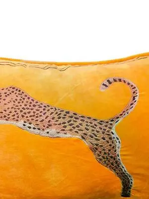 LES-OTTOMANS Leopard-motif Cushion