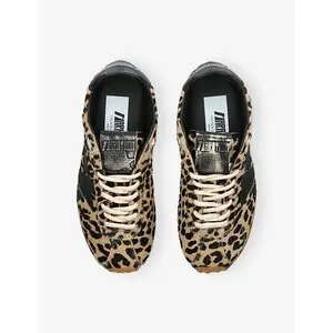 GOLDEN GOOSE Marathon Speed 55671 Exclusive Pony Hair-leather Trainers - Dk.brn Com