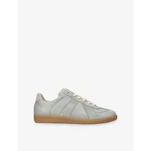 MAISON MARGIELA Replica Panelled Leather Trainers - Grey/light