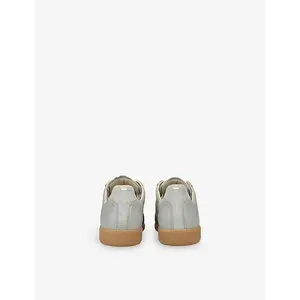 MAISON MARGIELA Replica Panelled Leather Trainers - Grey/light