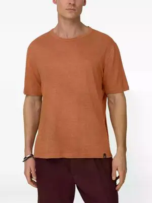 Boggi Milano Stretch Linen T-shirt - Orange