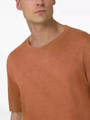 Boggi Milano Stretch Linen T-shirt - Orange