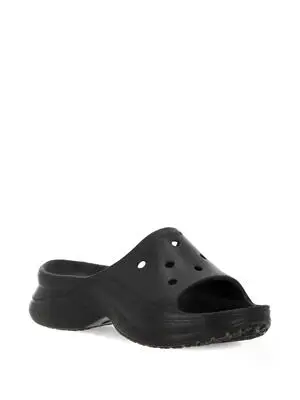 CROCS Bae Perforated Slides - Black