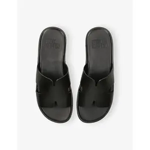 Steve Madden Laincaster Leather Sandals - Black