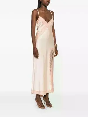 LES FILLES D'EVA V-neck Midi Dress