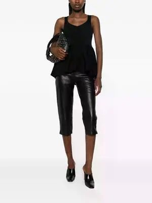 CFCL Ribbed Flared-hem Top