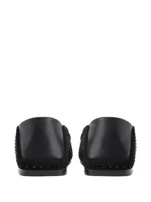 GIUSEPPE ZANOTTI Perforated Rhinestone Loafers