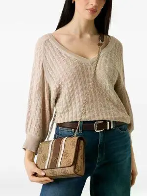Guess Noelle Shoulder Bag - Neutrals