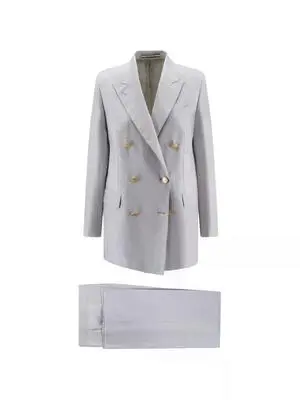 Tagliatore Buttoned Double-breasted Suit - Grey