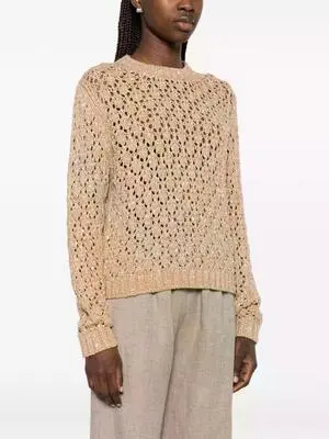 Fabiana Filippi Openwork Knit Sweater - Neutrals