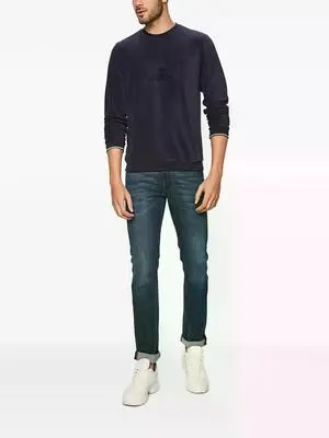 Karl Lagerfeld Logo Patch Jeans - Blue
