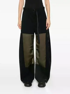 Sacai Panelled Trousers - Black