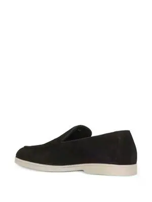 DOUCAL'S Flat Leather Loafers - Brown