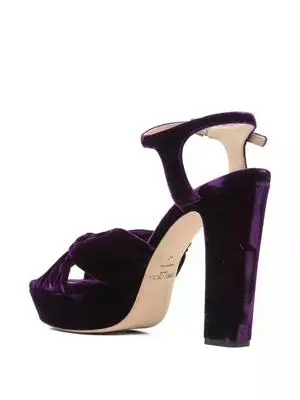 JIMMY CHOO Ankle-strap Platform Sandals - Purple
