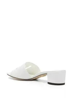 Dolce & Gabbana Millennials Leather Sandals - White