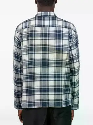 Universal Works Zipped Plaid Shirt - Blue