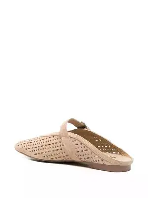 BIBI LOU Maia Cutout Flat Mules - Neutrals