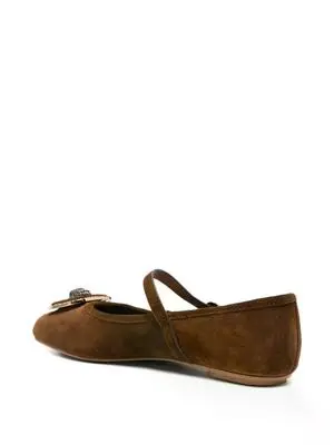 Kurt Geiger Pimlico Buckle Ballet Flats