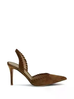 GIANVITO ROSSI Zaira Suede Pumps - Brown