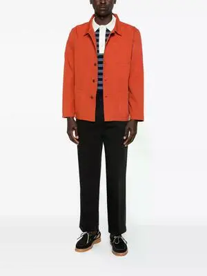 USKEES Chest-pocket Shirt Jacket - Orange
