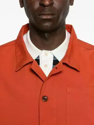 USKEES Chest-pocket Shirt Jacket - Orange