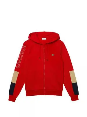Lacoste Zip-up Hoodie - Red