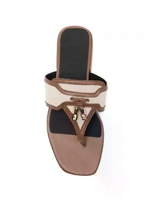 Furla Square-toe Thong Sandals