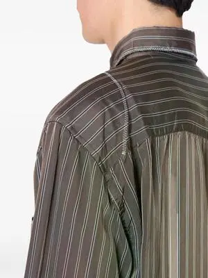 Kolor Striped Patch-pocket Shirt