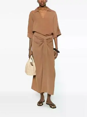 PHILIA LOFT Knot Midi Skirt